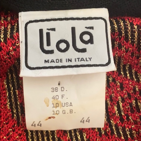 liola | Jackets & Coats | Womens Red Roses Liola Jacket Size 44 Made In ...